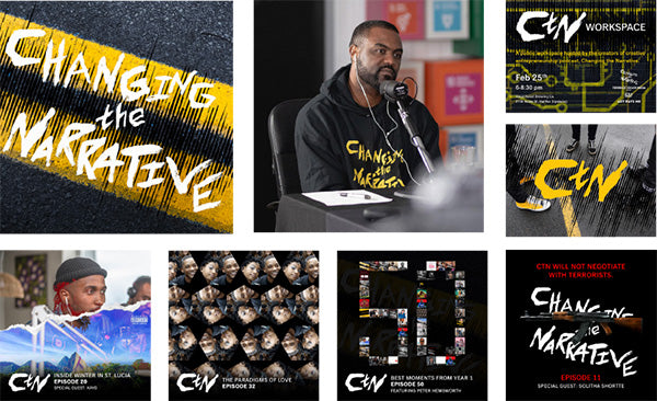 Changing the Narrative Podcast Visual Identity | Art Pays Me