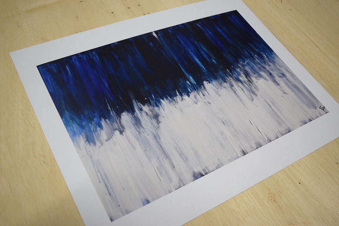 Blue Gradient Art Print | Art Pays Me