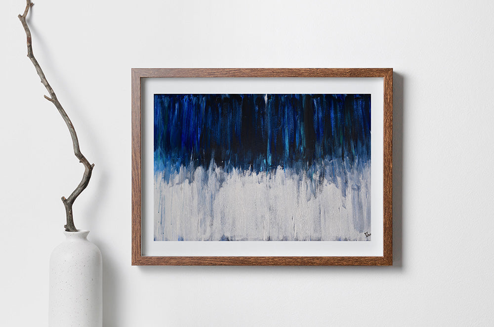 Blue Gradient Art Print | Art Pays Me